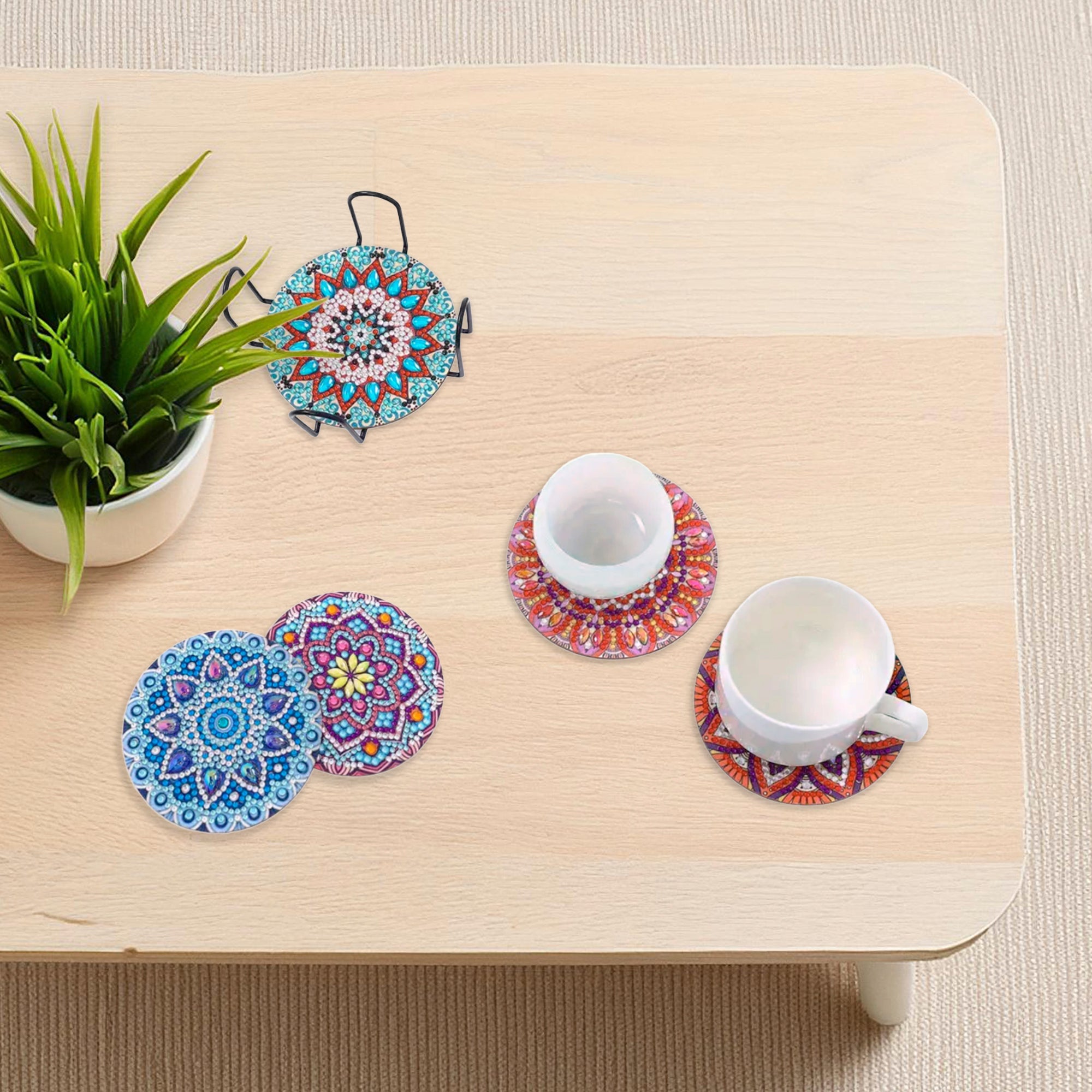 Diamond Art Coasters Kits Australia | Gem Art Coaster – Diamond Pixels ...