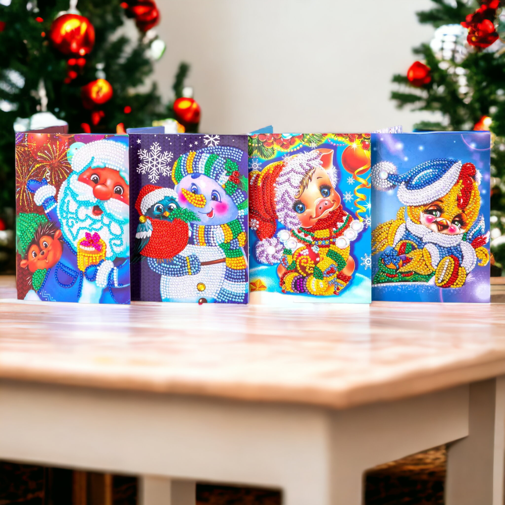 Crystal Critters Christmas Cards – Diamond Pixels Australia