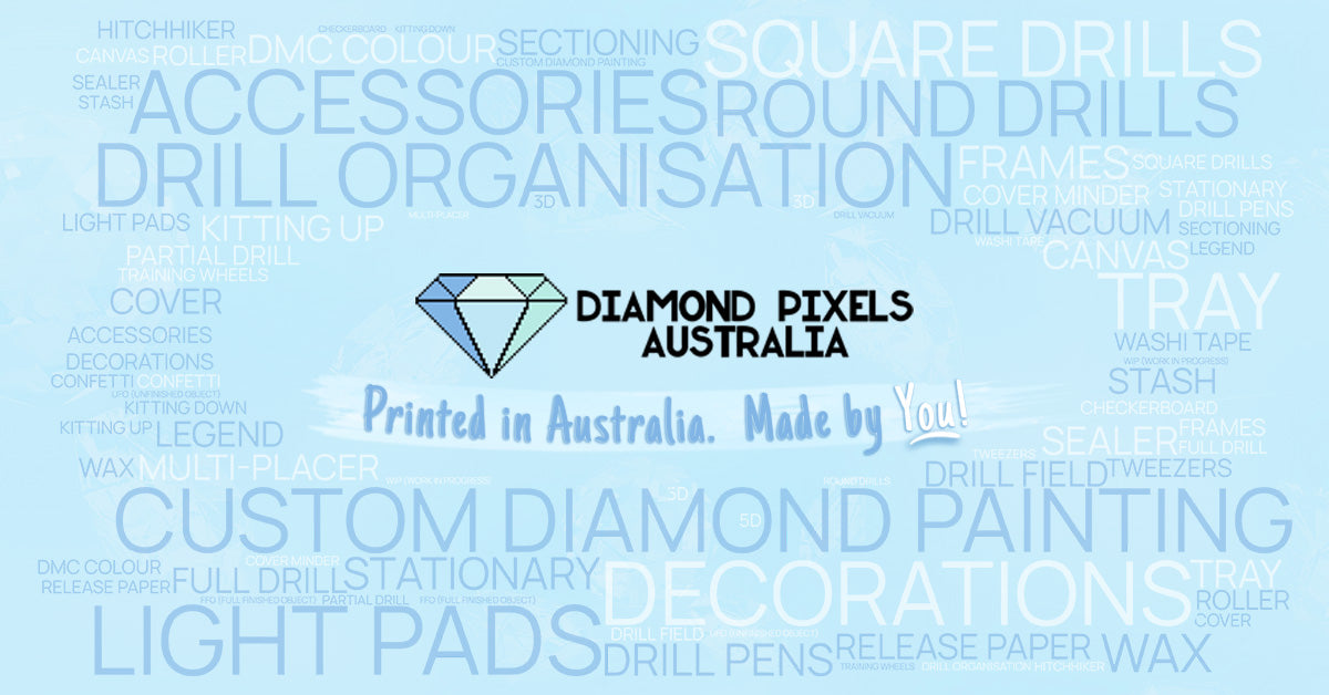 Diamond Pixels Australia. Diamond Painting kits, accessories, frames
