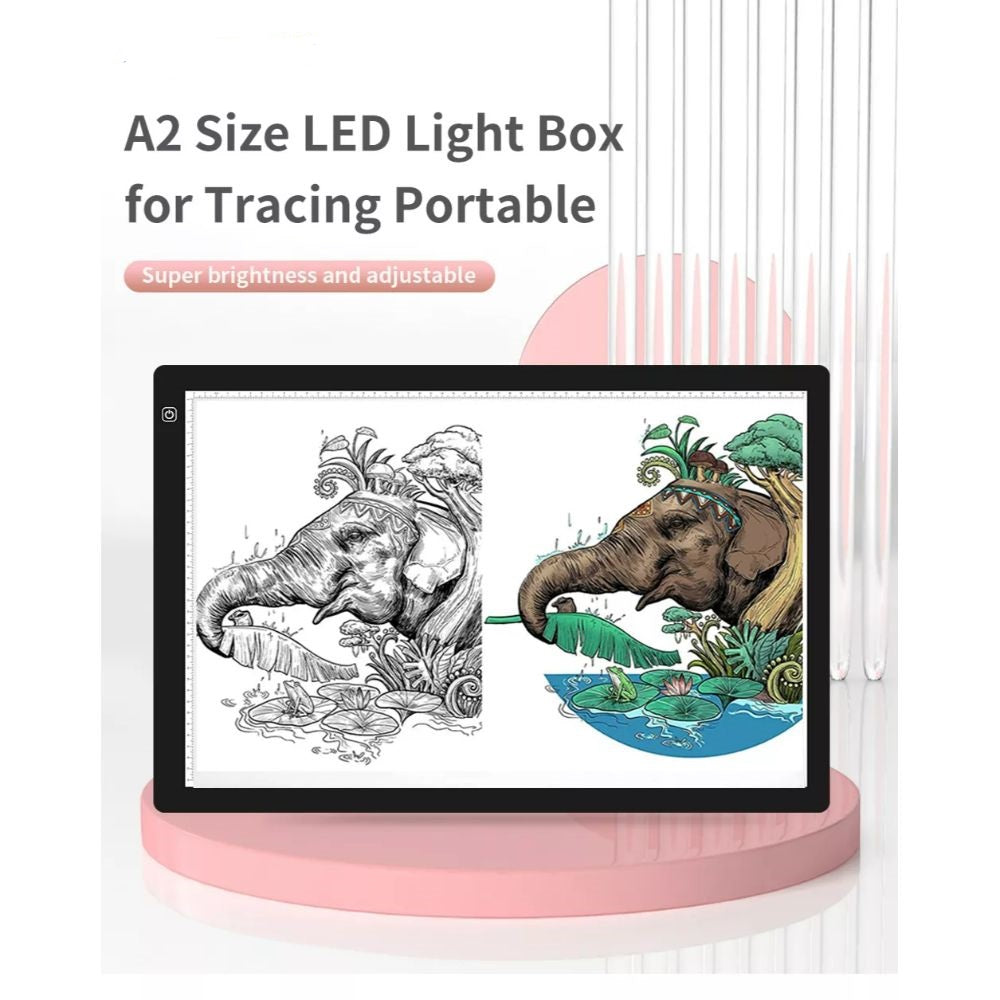 A2 Plug In LED Light Pad - Adjustable Brightness - 60cm x 40cm ...