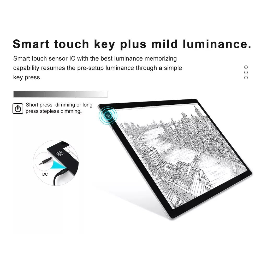 A2 Plug In LED Light Pad - Adjustable Brightness - 60cm x 40cm ...