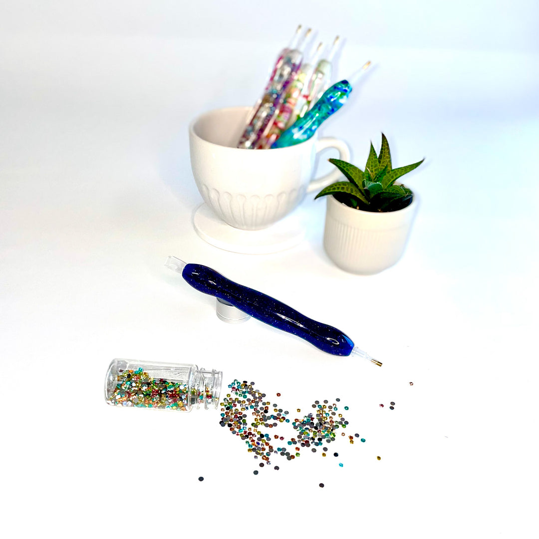 Drill Pen, Resin - Blue Glitter – Diamond Pixels Australia